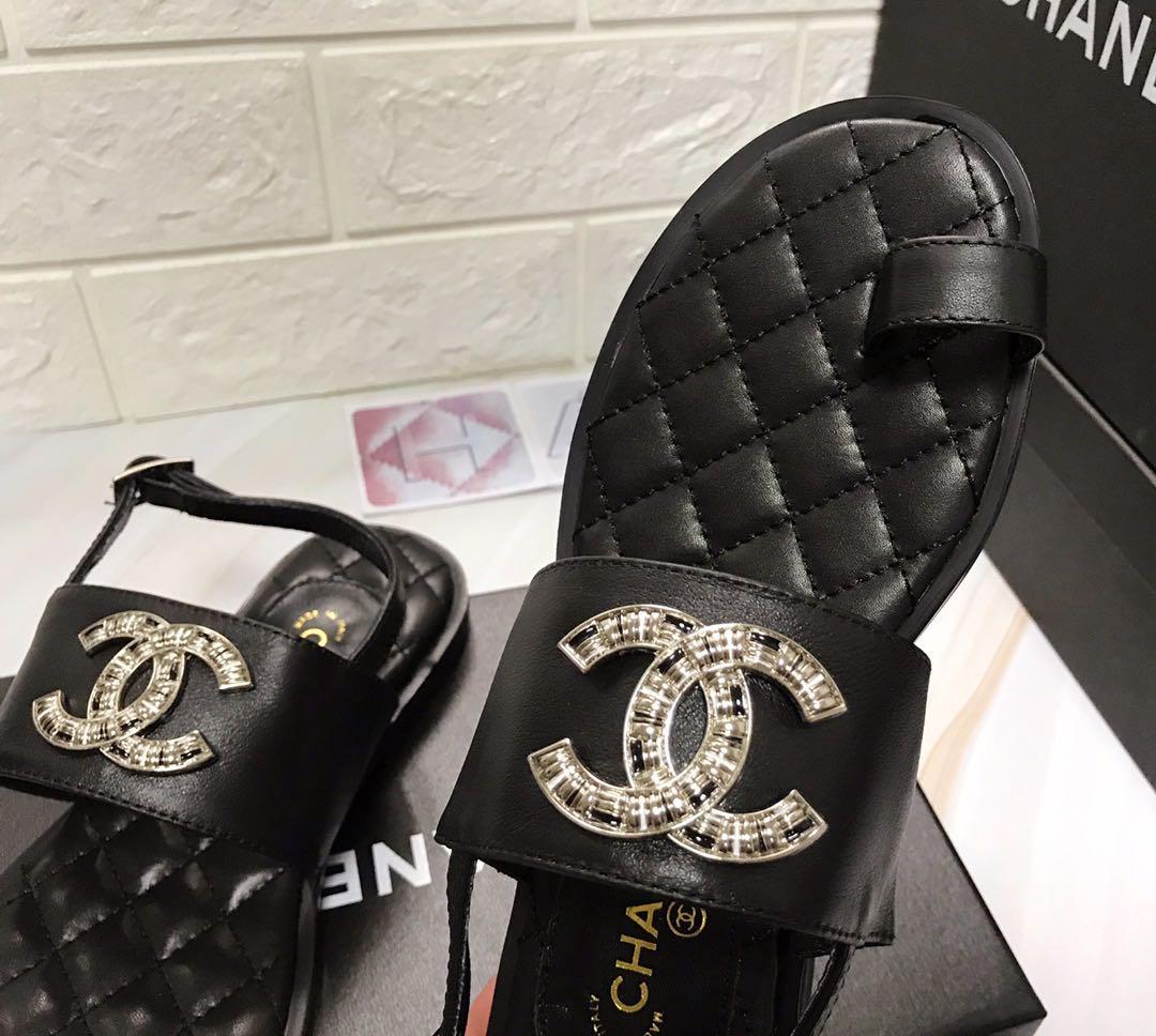 Chanel Sandals, Women's Fashion, Footwear, Flipflops and Slides on ...