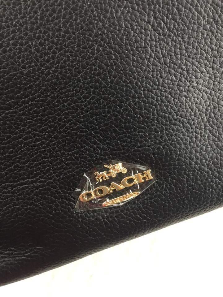 Coach Lane Satchel Black/Gold, Luxury, Bags & Wallets on Carousell