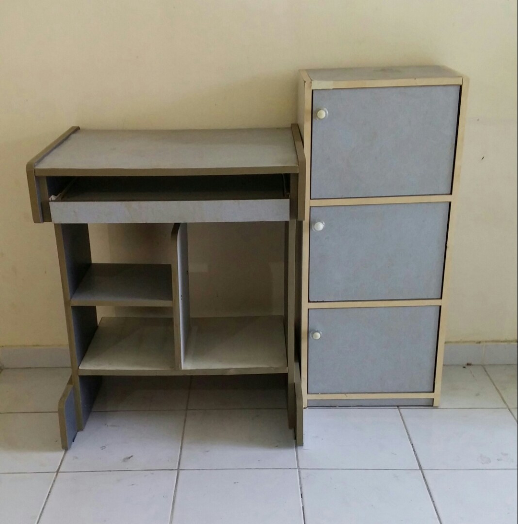 Computer Table & Cabinet Drawers - Meja Komputer & Kabinet, Furniture ...