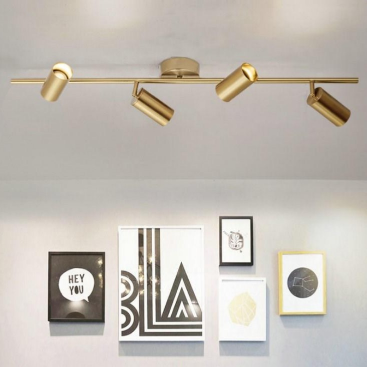 Gold Track Lights, Furniture, Home Decor, Lighting & Supplies on Carousell