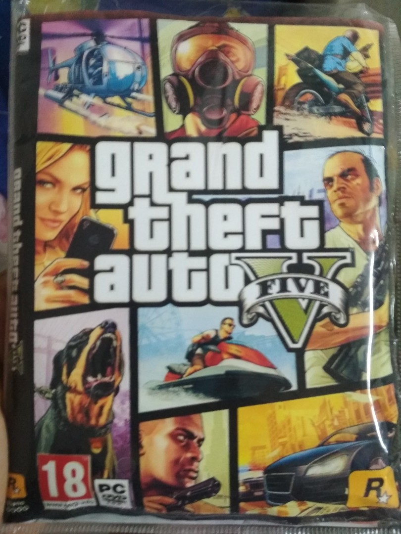 Grand Theft Auto 5 dvd pc games offlines, Video Gaming, Video Games ...