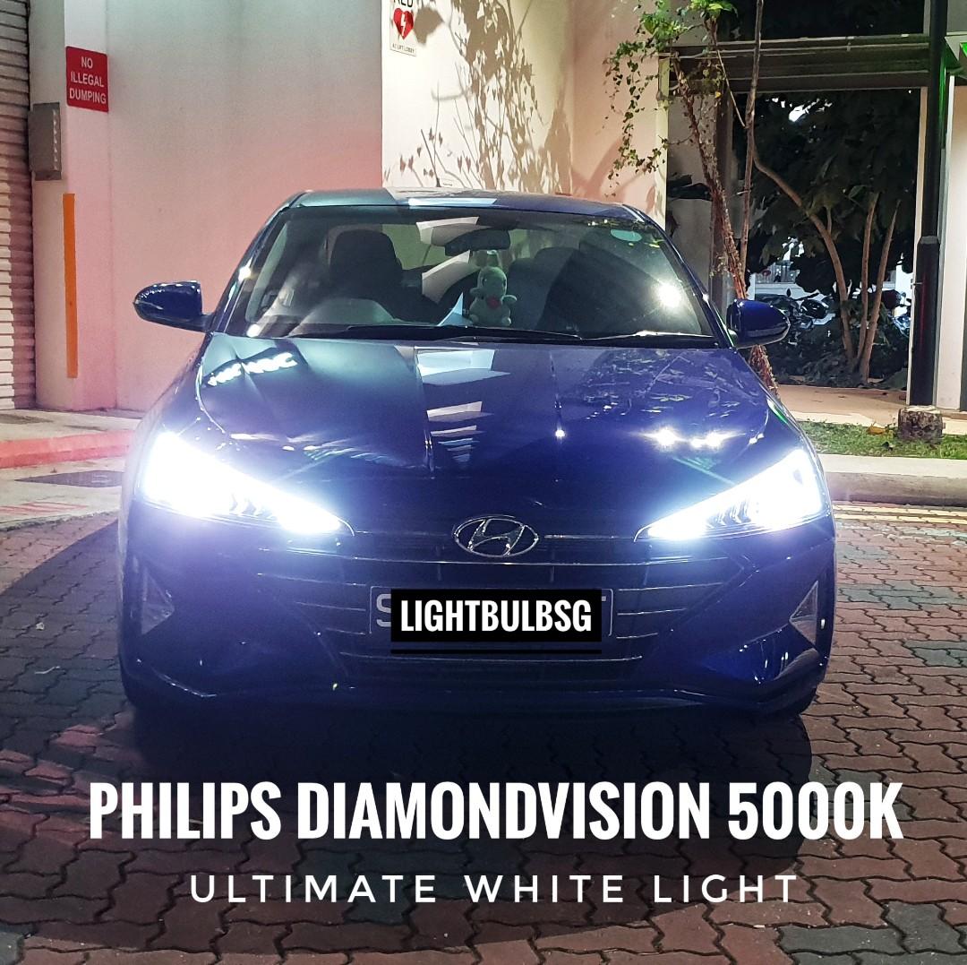 ⭐5000+ reviews. Hyundai Avante 2019/20. HB3 philips diamondvision white ...