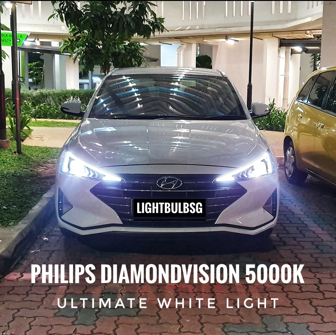 ⭐5000+ reviews. Hyundai Avante 2019/20. HB3 philips diamondvision white ...
