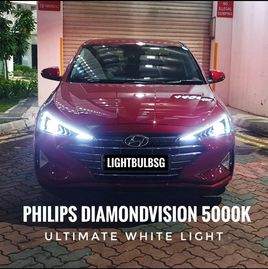 ⭐5000+ reviews. Hyundai Avante 2019/20. HB3 philips diamondvision white ...