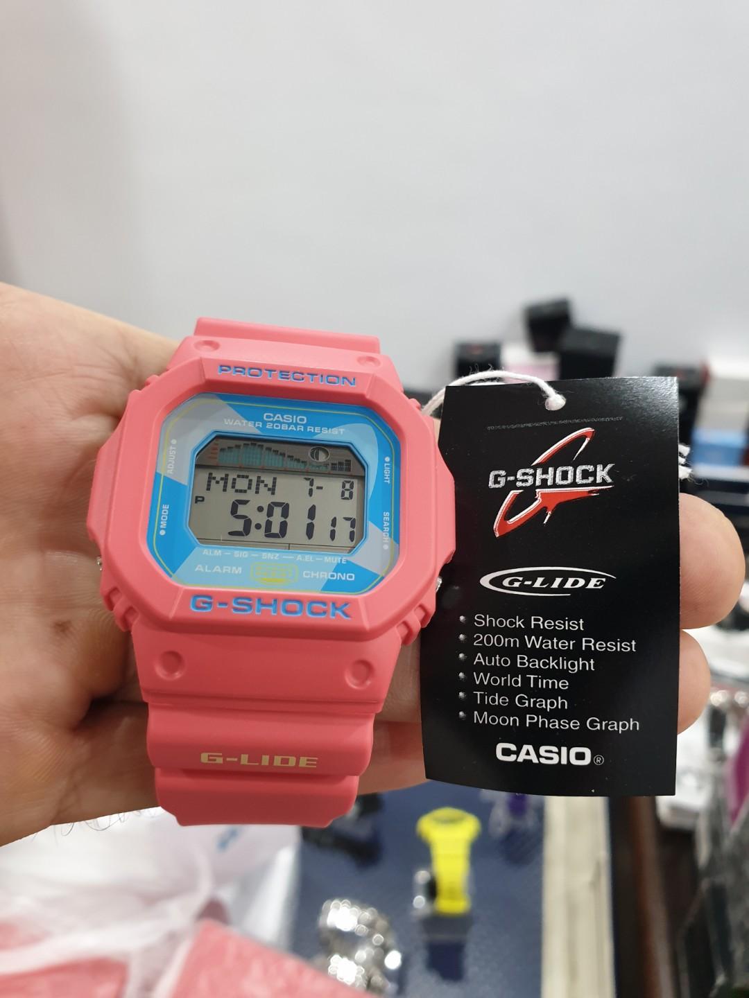 Jam Casio G-SHOCK ORIGINAL GLX-5600VH-4 TIDE GRAPH MOON PHASE 2019, Men ...