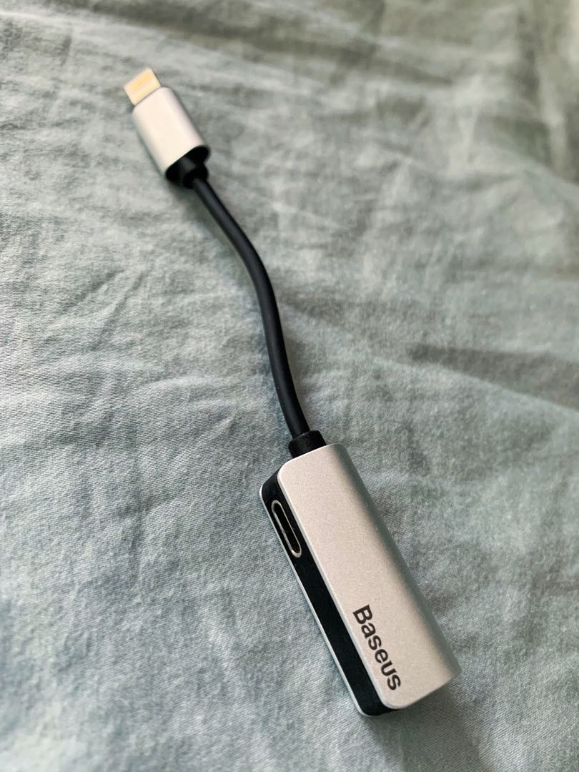 Lightning Connector Adapter To Headset Mm Audio Jack Computers Tech Parts Accessories