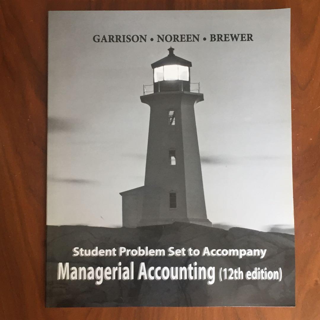 Managerial Accounting - McGraw Hill - 12th Ed., 興趣及遊戲, 書本 & 文具, 教科書 ...