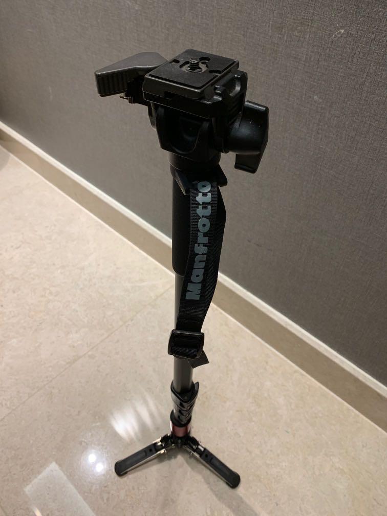 Manfrotto 560B-1 monpod Manfrotto 560B-1 Fluid Video Monopod RC2 Quick ...