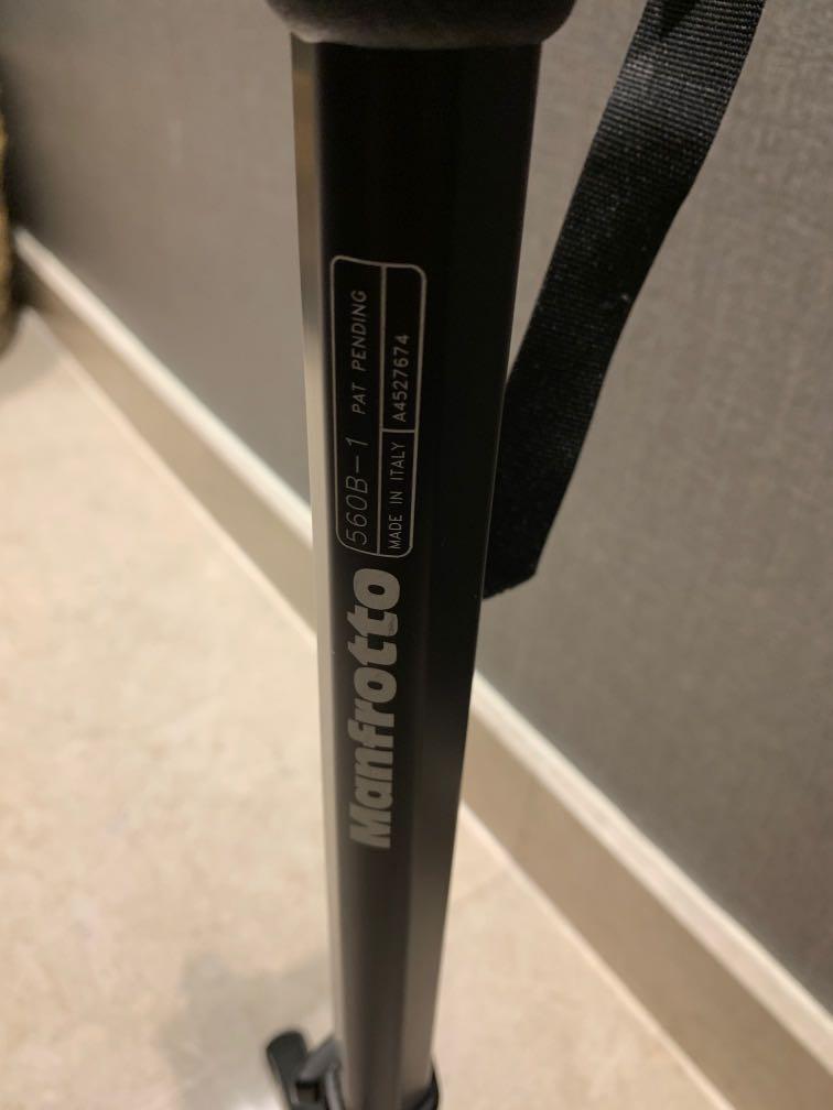Manfrotto 560B-1 monpod Manfrotto 560B-1 Fluid Video Monopod RC2 Quick ...