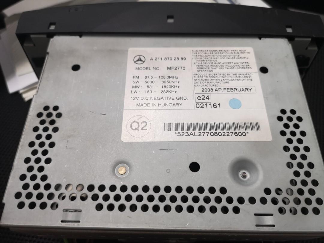 Mercedes e200 W211 original audio system, Car Accessories, Accessories ...