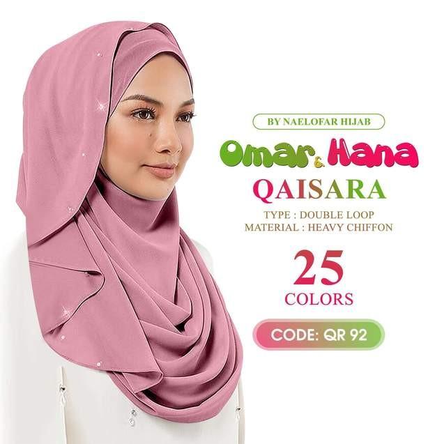 Omar & Hana Qaisara Collection, Double Loop, Women's Fashion, Muslimah Fashion, Hijabs on Carousell