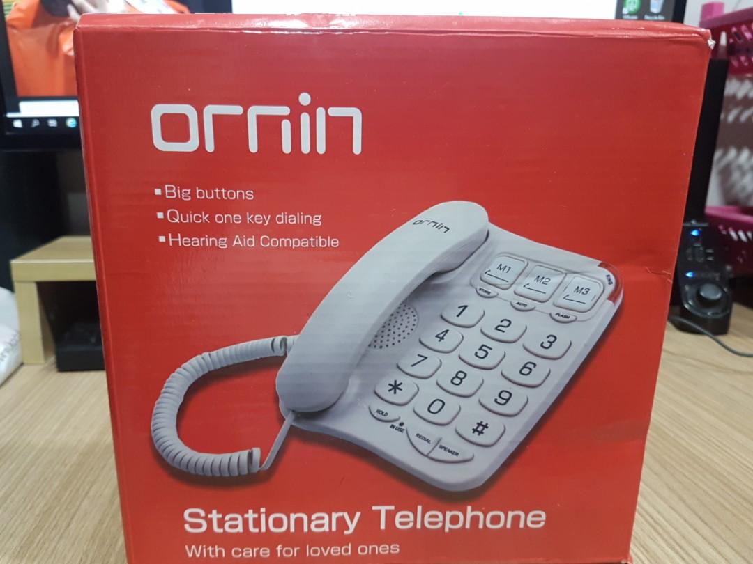 Ornin S016 Big Button Corded Telephone with Speaker, Hearing Aid ...