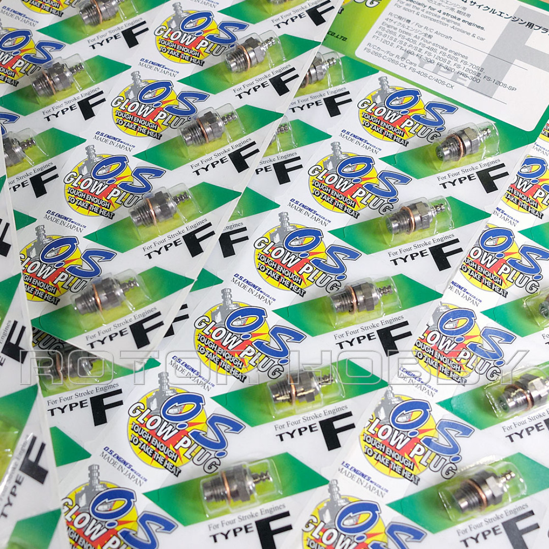 OS Engines F Glow Plug (Made in Japan) (1 piece) for 4 stroke model ...