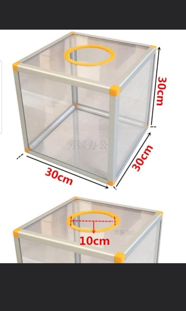 RESTOCK! Portable lucky draw box (Transparent design), Everything Else ...