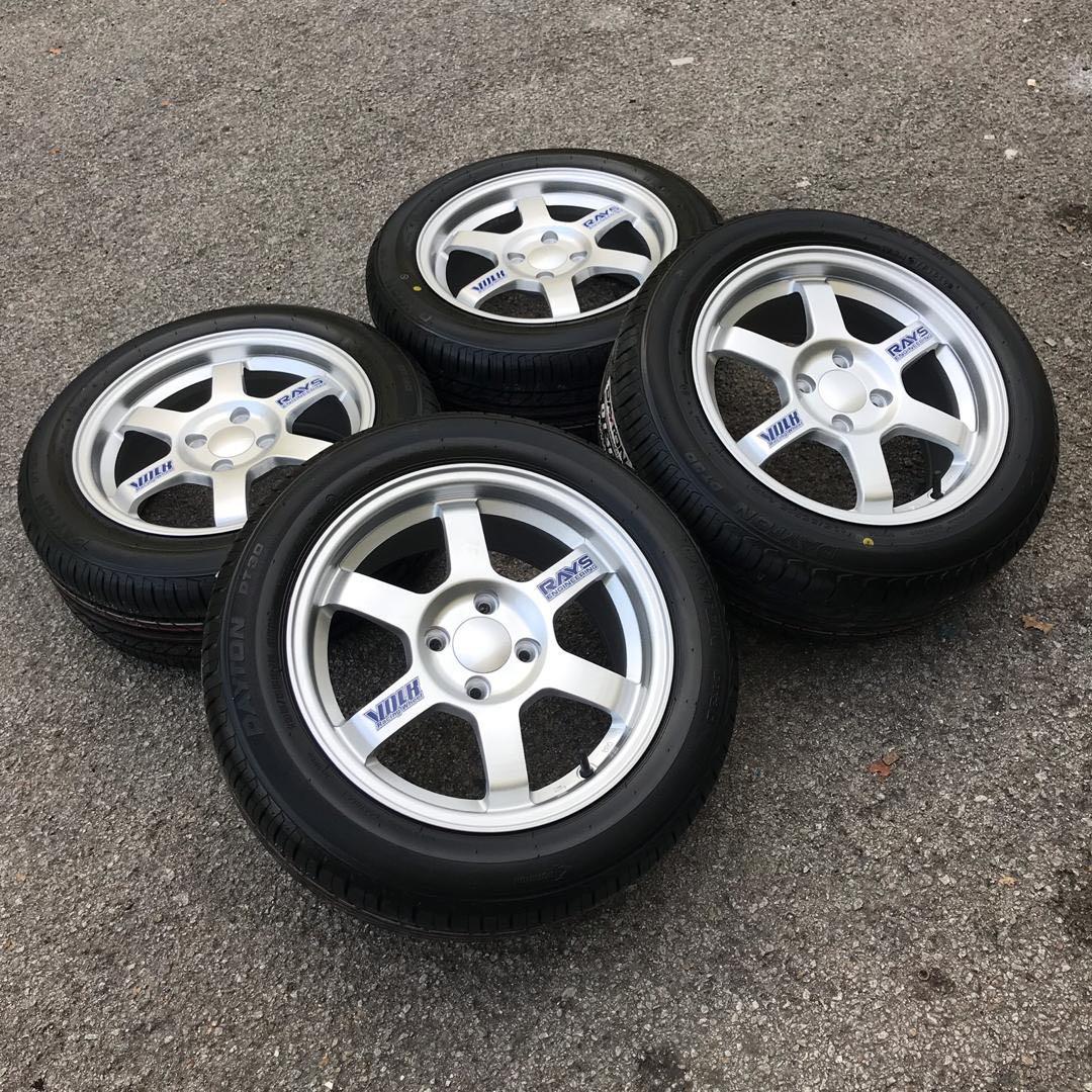 te37 15 inch sports rim myvi tyre baru, Auto Accessories on Carousell