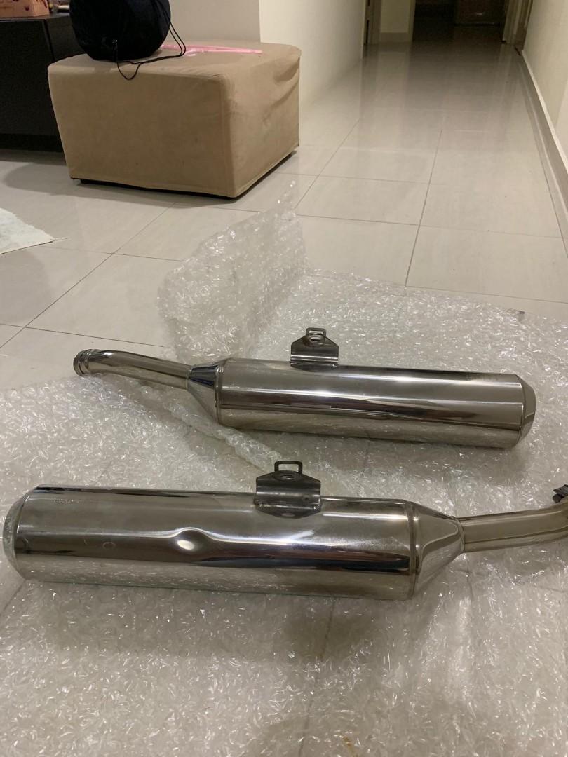 Yamaha FJR original exhaust, Motorcycles, Motorcycle Accessories on ...