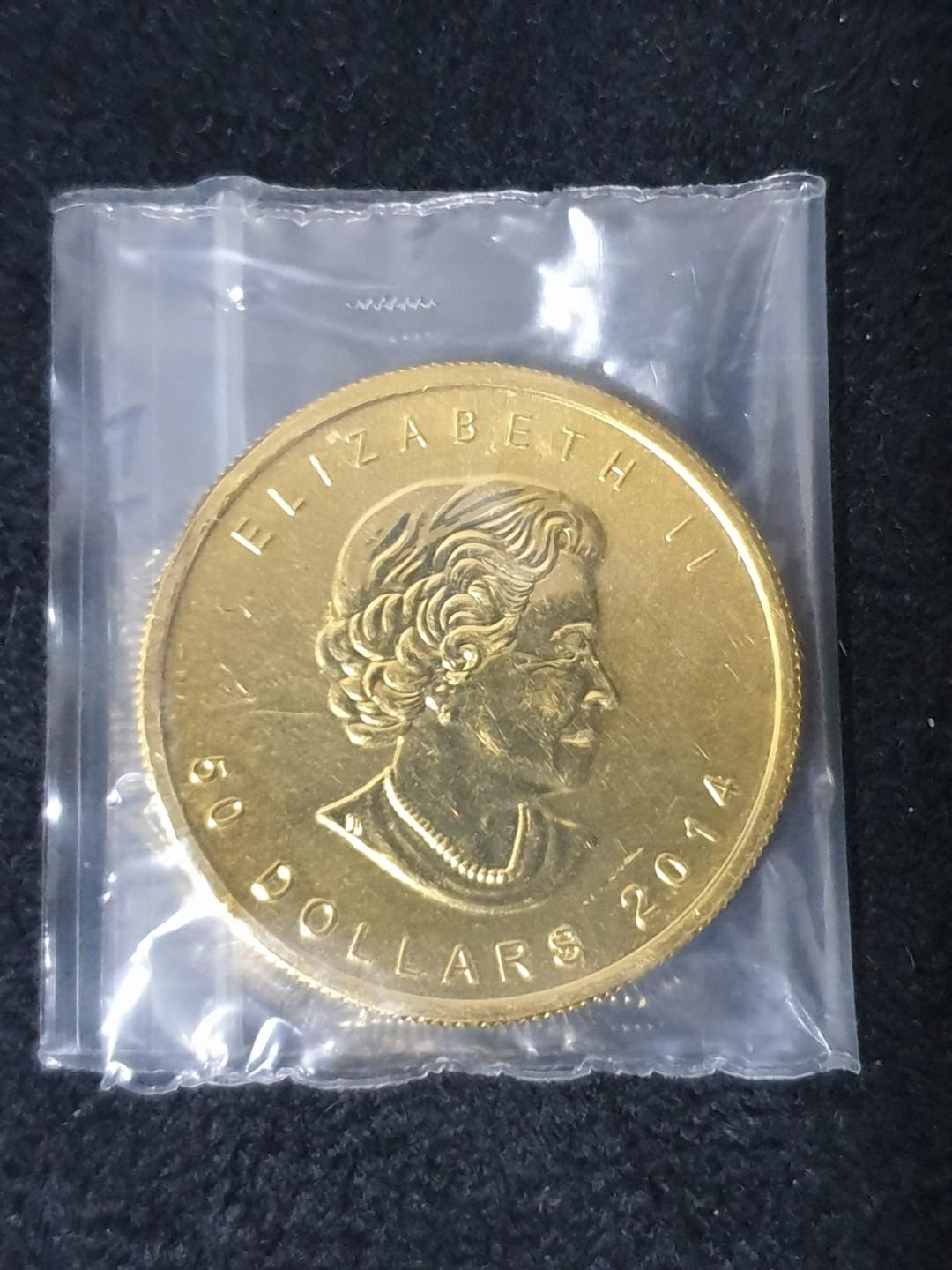 1Oz Canadian Maple 999.9 Gold Coin, Women's Fashion, Jewelry ...