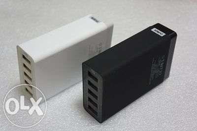 USB charger 5 IQ ports Anker 40W output, Furniture & Home Living ...