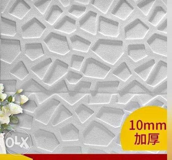 3D PE Foam wood marble and bricks design wallpaper, Furniture & Home ...