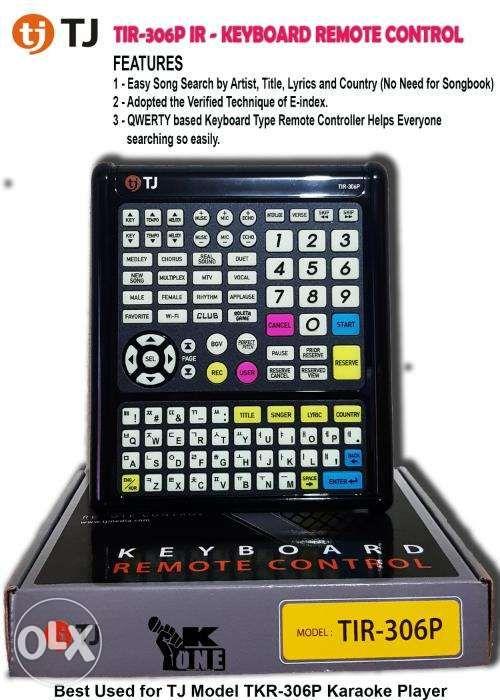TJ Media Keyboard Remote Control and TJ Media Karaoke Keypad, Audio ...