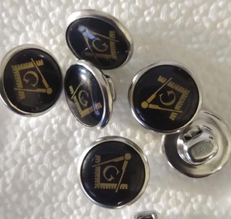 Masonic Buttons 6 pcs per set, Hobbies & Toys, Travel, Travel ...