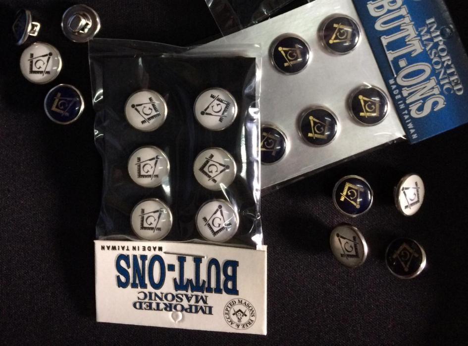 Masonic Buttons 6 pcs per set, Hobbies & Toys, Travel, Travel ...