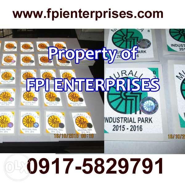 Car Pass Sticker w/ Security Features Hologram, Computers & Tech ...