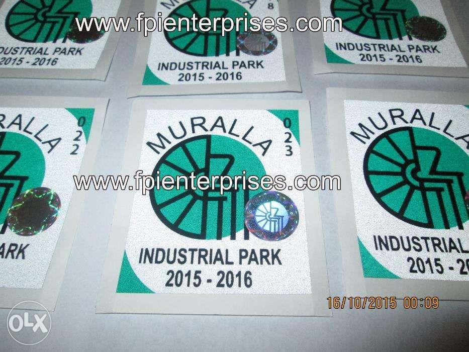 Car Pass Sticker w/ Security Features Hologram, Computers & Tech ...