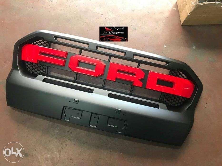 2015 to 2021 Ford Ranger with red logo Front Raptor Grill Xls, Car ...