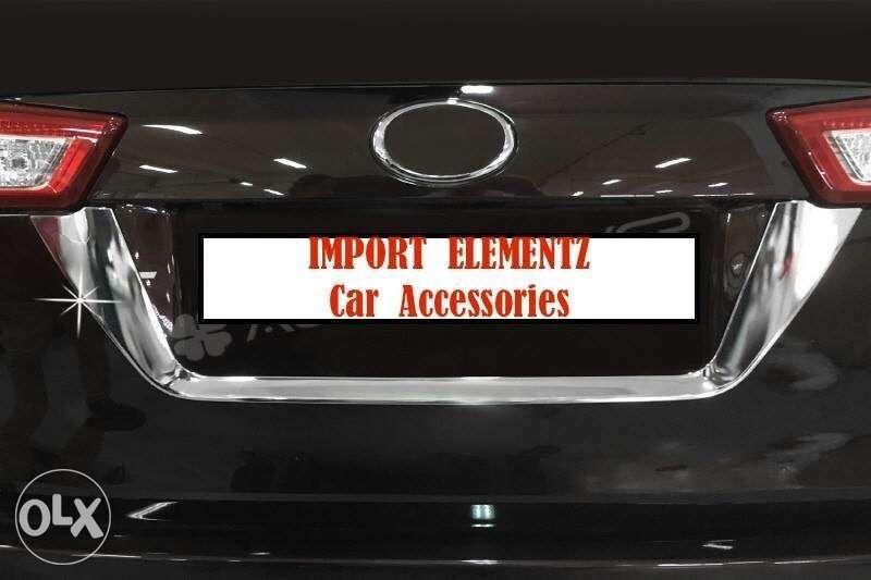2016 to 2020 Toyota Innova License Plate Chrome Trim Garnish Stepsill ...