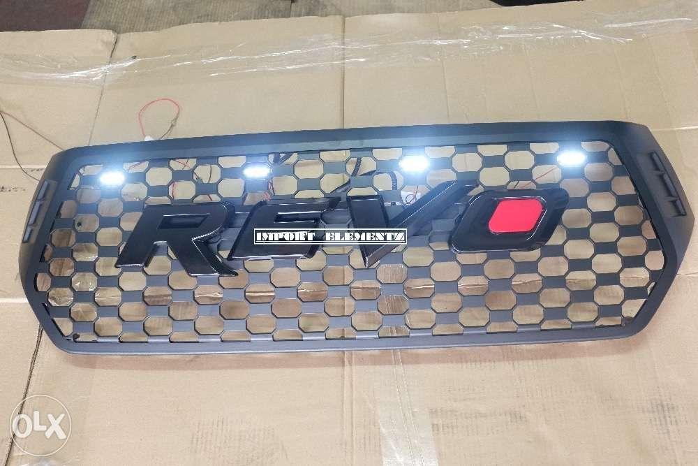 2018 to 2020 Toyota Hilux Rocco Revo Conquest TRD Front Grill with led ...