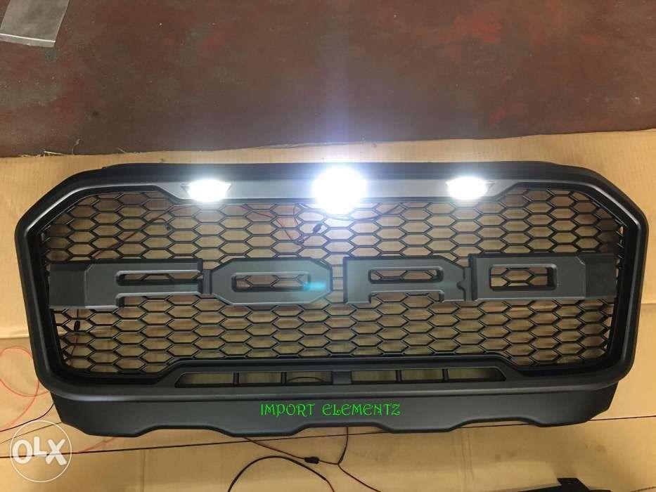2015 to 2019 Ford Ranger Raptor Grill v2 Large with LED 2018, Car Parts ...