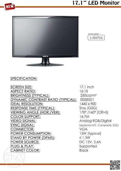 Orion 17in GT1700 TouchScreen Monitor Square Type, Computers & Tech ...