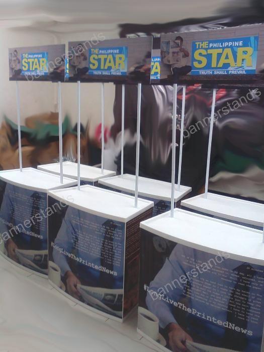 Portable Booth Sampling Table Collapsible Plastic PVC Promotion Booth ...