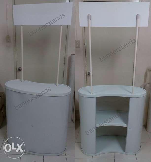 Bean Shape Portable Booth PVC with Header Collapsible Promotion Table ...