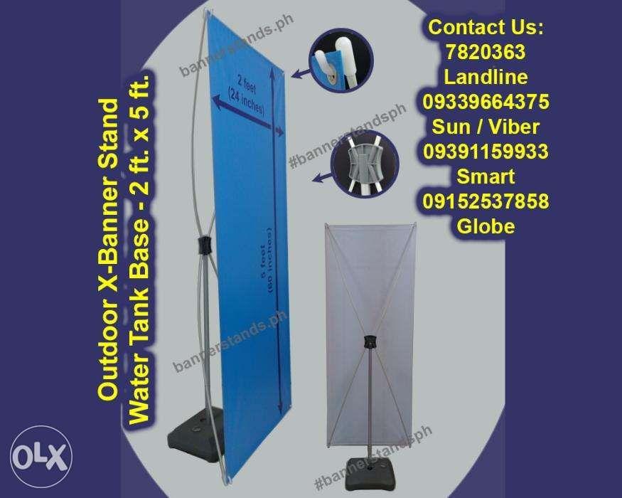 X Banner Stand Indoor Outdoor Tarpaulin Tarp Standee XBanner Tripod ...