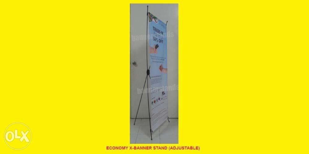 X Banner Stand Indoor Outdoor Tarpaulin Tarp Standee XBanner Tripod ...
