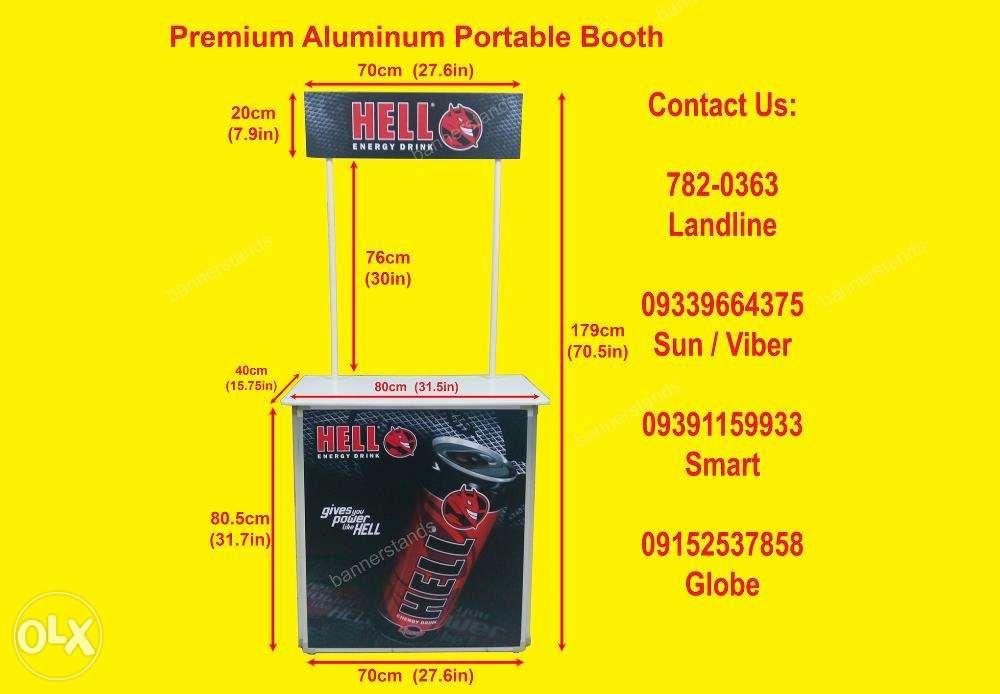 Premium Aluminum Portable Booth Collapsible Counter Promo Sampling ...