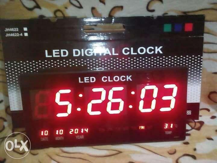 Digital Led Wall Clock 18x9 inches, TV & Home Appliances, TV ...