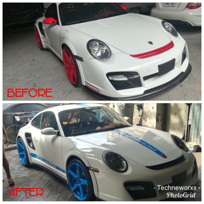 WASHOVER CHANGE COLOR STRIP TO METAL PANEL REPAINT MAGS REPAINT BODY ...