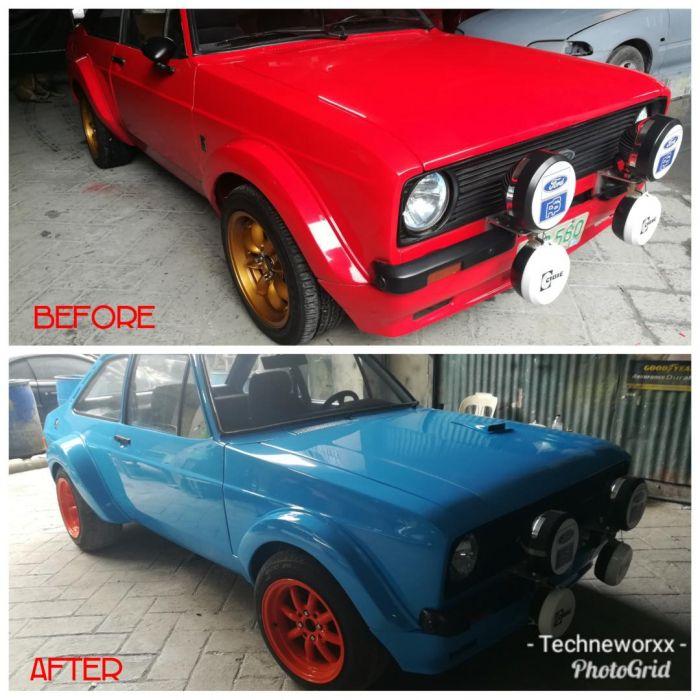 WASHOVER CHANGE COLOR STRIP TO METAL PANEL REPAINT MAGS REPAINT BODY ...