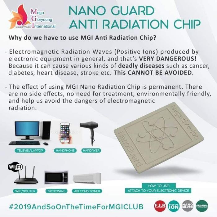 Nano Guard Anti Radiation Chip, Health & Nutrition, Assistive ...