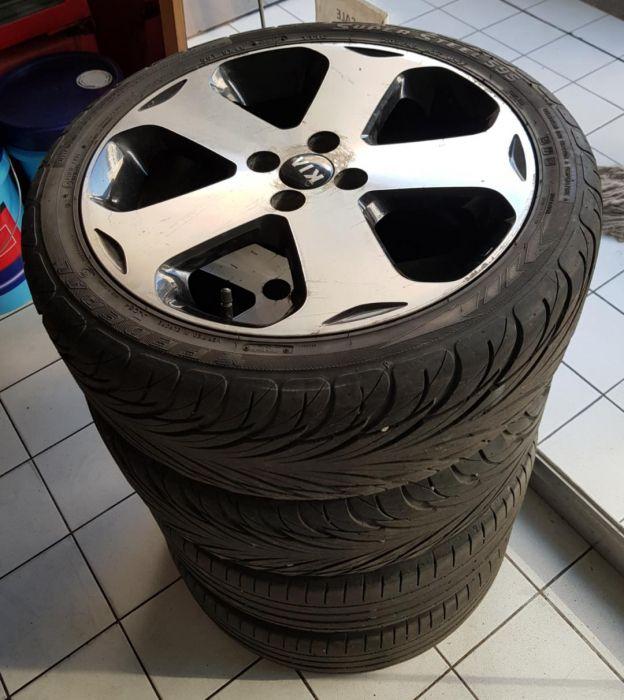 17s Kia Rio Hatchback rims with tires, Car Parts & Accessories, Mags ...