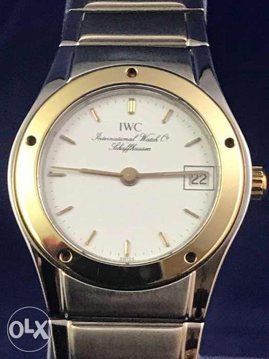 IWC Gold and Titanium Lady Watch (Rolex Tudor Cartier Patek Jaeger ...