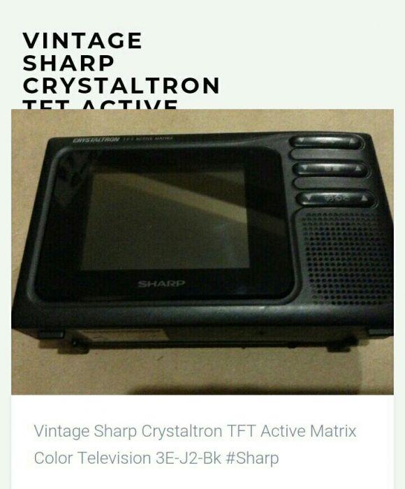 Vintage SHARP 3 Inch Portable TV Television LCD TFT Crystaltron Matrix, TV & Home Appliances, TV ...
