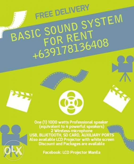 FREE DELIVERY basic sound system for hire speaker rent sounds mic host ...