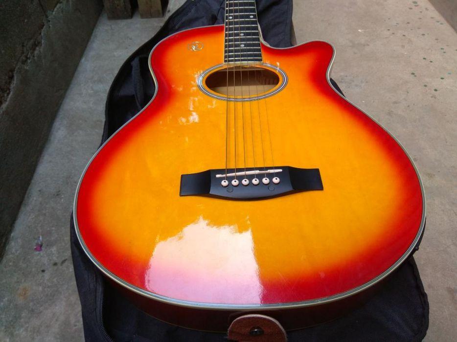 Authentic original RJ acoustic electric Guitar with built in tuner ...