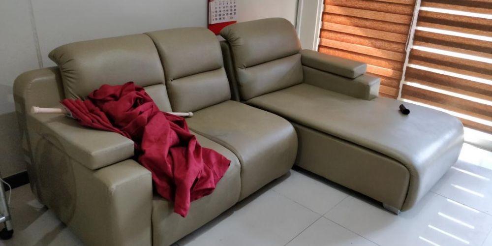 Sala set Sofa - L shape Rush, Furniture & Home Living, Furniture, Sofas ...
