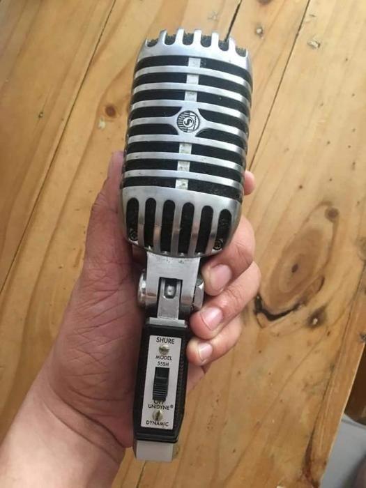 Vintage Microphone Elvis Mic Shure S55H, Furniture & Home Living ...