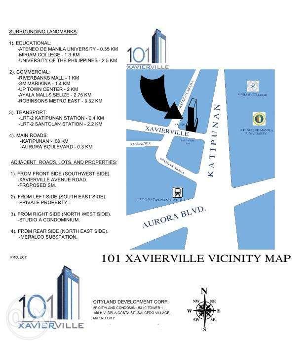 Katipunan Quezon City condo Cityland 101 XAVIERVILLE RFO, Property, For ...